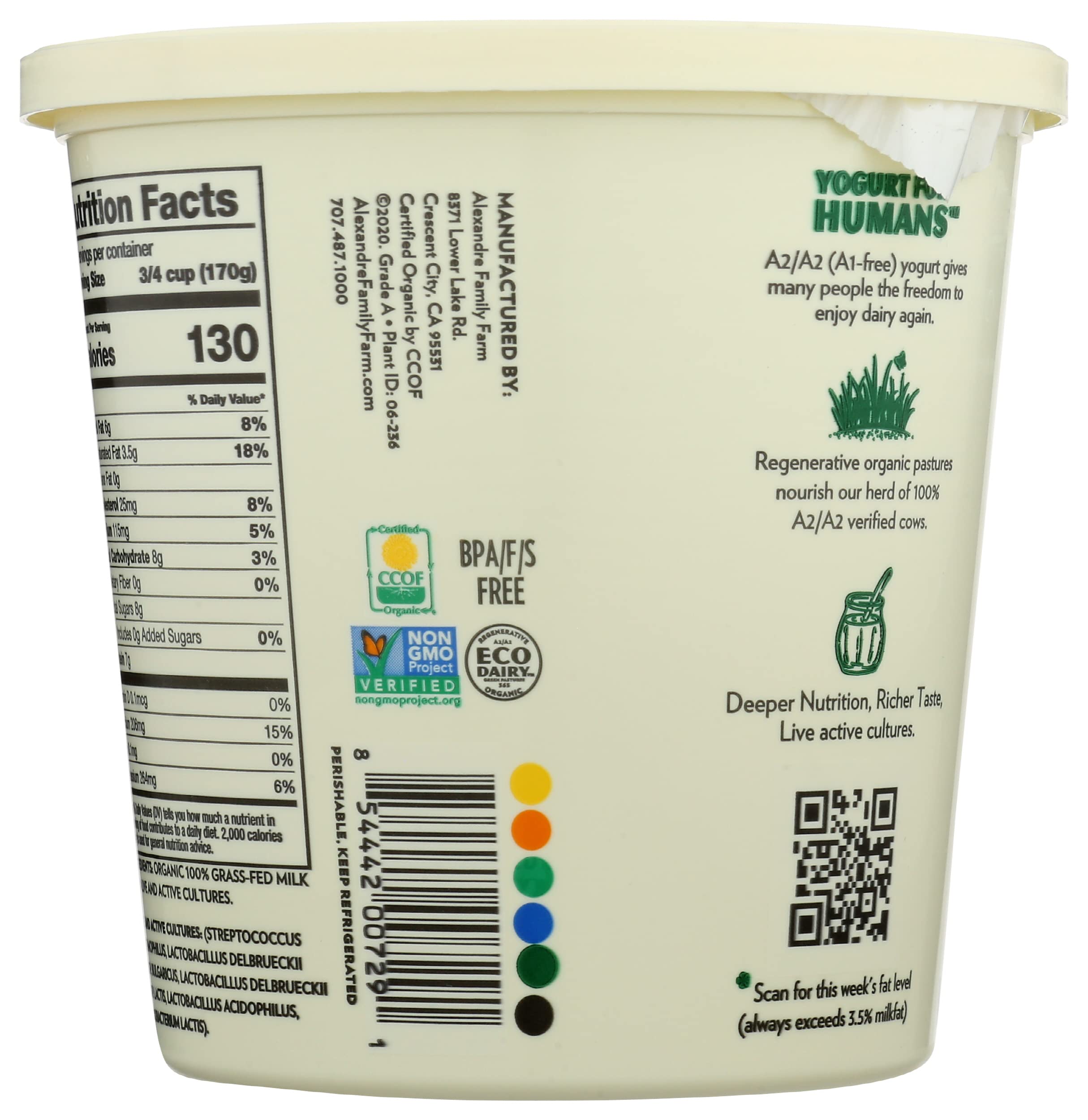 YOGURT OG A2A2 GRASS FED