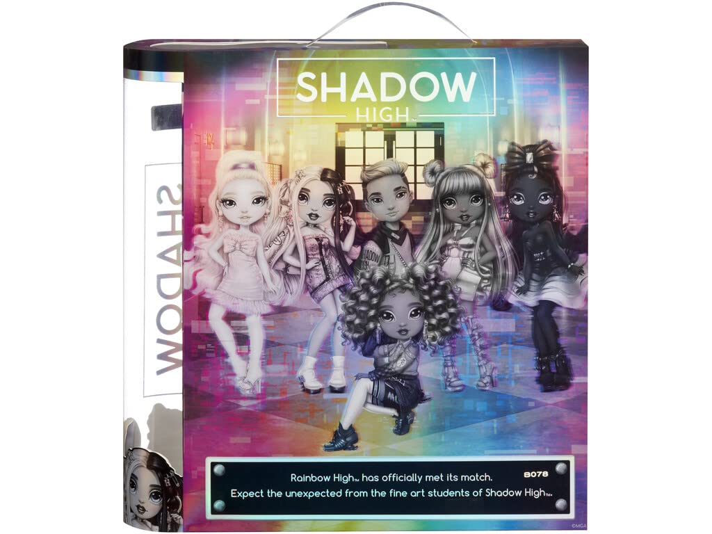 Rainbow High Shadow Series 1 Ash Silverstone- Greyscale Boy Fashion Doll. 2 Silver Designer Outfits to Mix & Match with Accessories, Great Gift, Multicolor, 583578EUC
