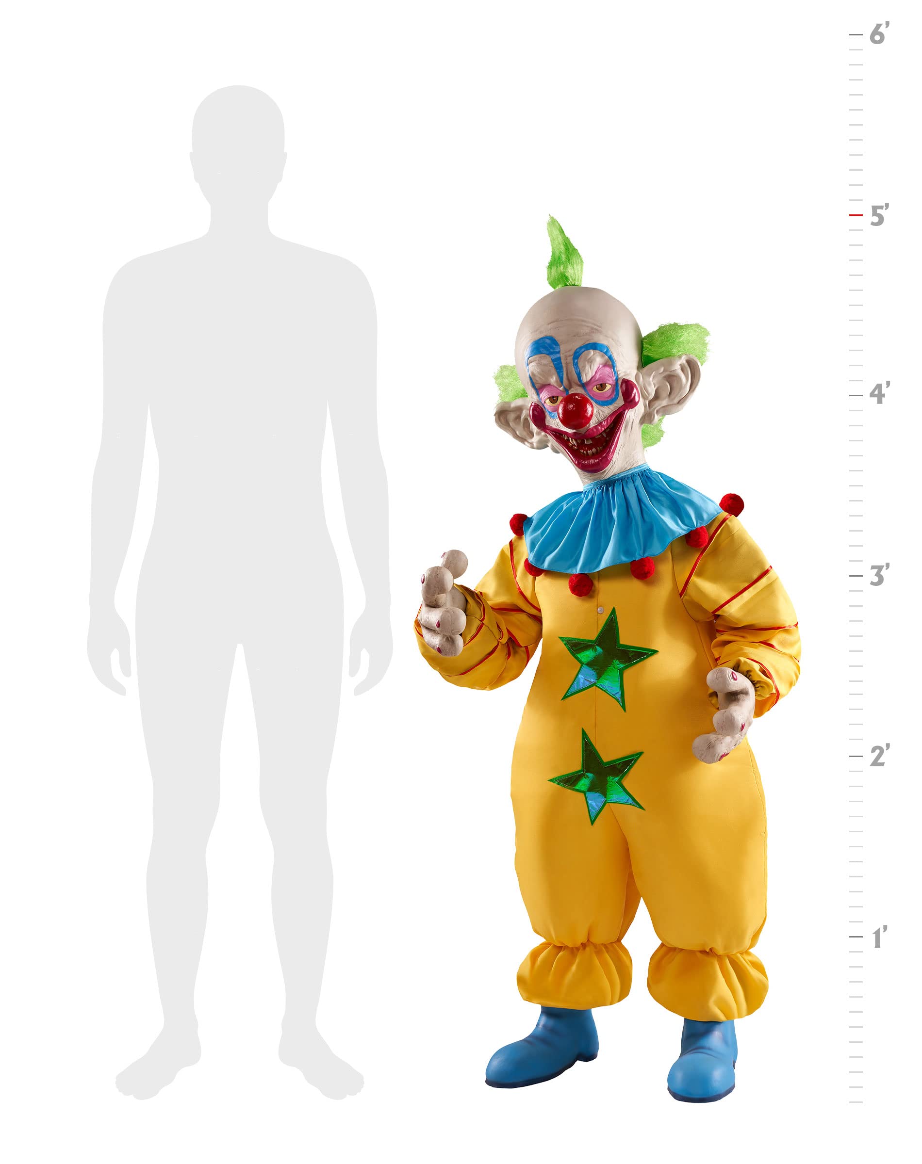 Spirit Halloween Killer Klowns from Outer Space Shorty Animatronic | Officially Licensed | 5 Feet Tall | Halloween Décor | Horror Décor