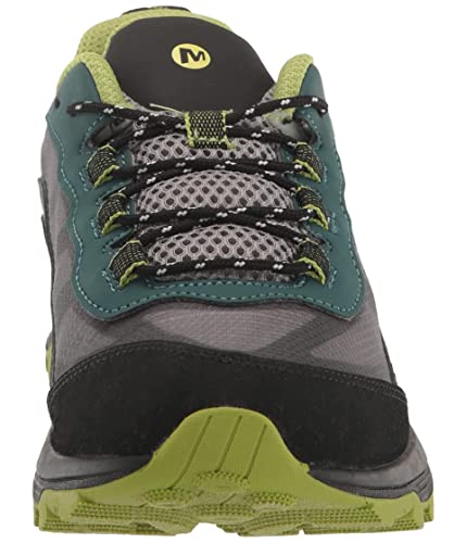 Merrell Moab Speed Low WTRPF Sneaker, Deep Green/Black, 3 US Unisex Big Kid