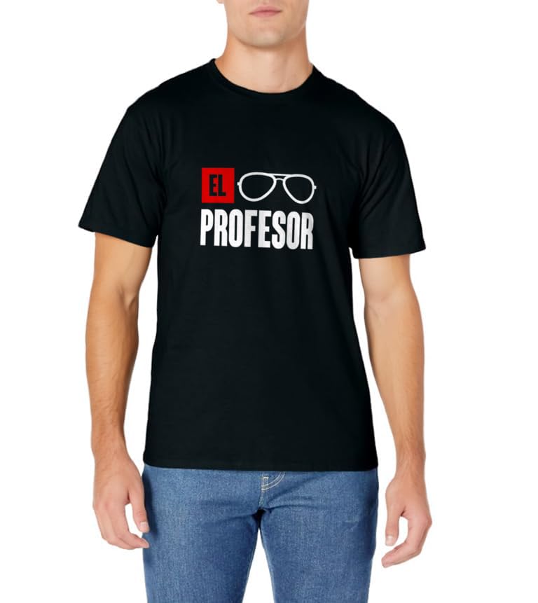 El professor money costume profesor glasses men teacher gift T-Shirt