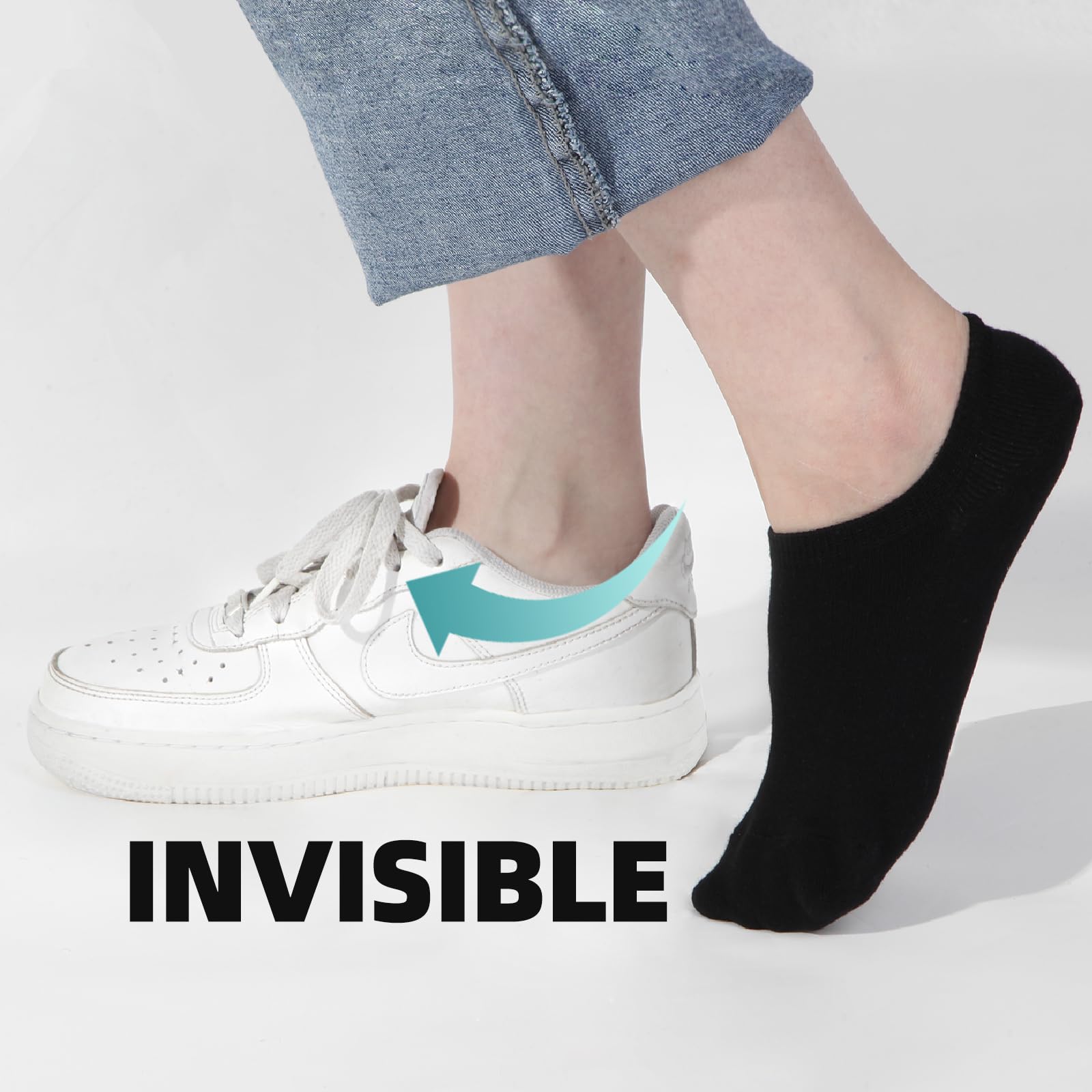 Lngwioo 12 Pairs No Show Socks Men Women Cotton Socks Low Cut Socks No Show Socks Bulk Liner Socks (Multi)