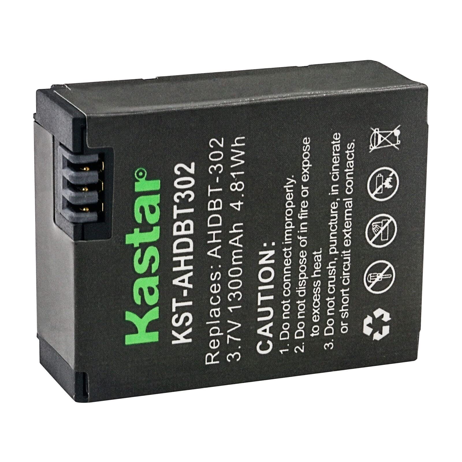 Kastar 2 Pack Battery and LCD Triple USB Charger Compatible with EHANG 4K Sports Camera, EHANG GHOSTDRONE 2.0 RC Quadcopter, EHANG GSC-200K Battery