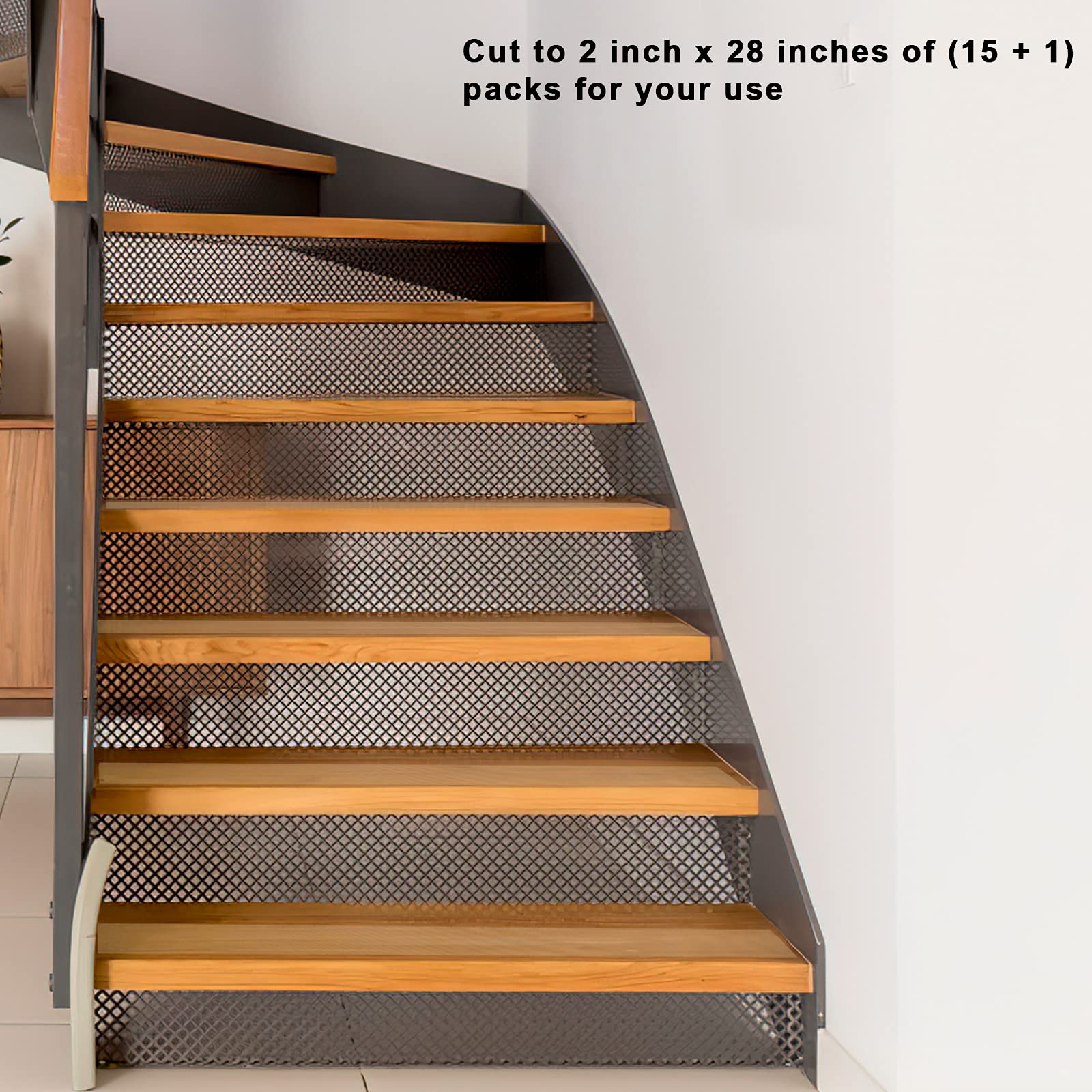 Secopad Anti Slip Tape, Clear Non-Slip Traction Grip Tape for Stairs, Bathtubs, Pools, Boats, 2In x 38Ft Transparent Waterproof Adhesive Staircase Step Treads, Soft, Comfortable for Bare Feet