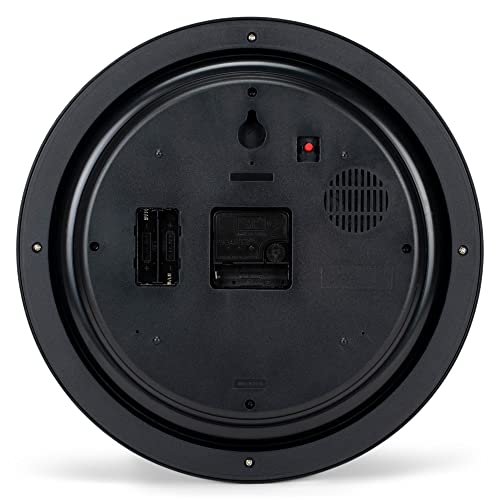 Mark Feldstein & Associates Call of The Loon Artwork Matte Black 13 inch Sound Wall Clock