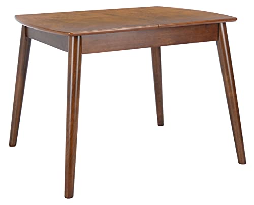 SAFAVIEH Home Collection Varda Walnut Manual Extension Dining Room Table