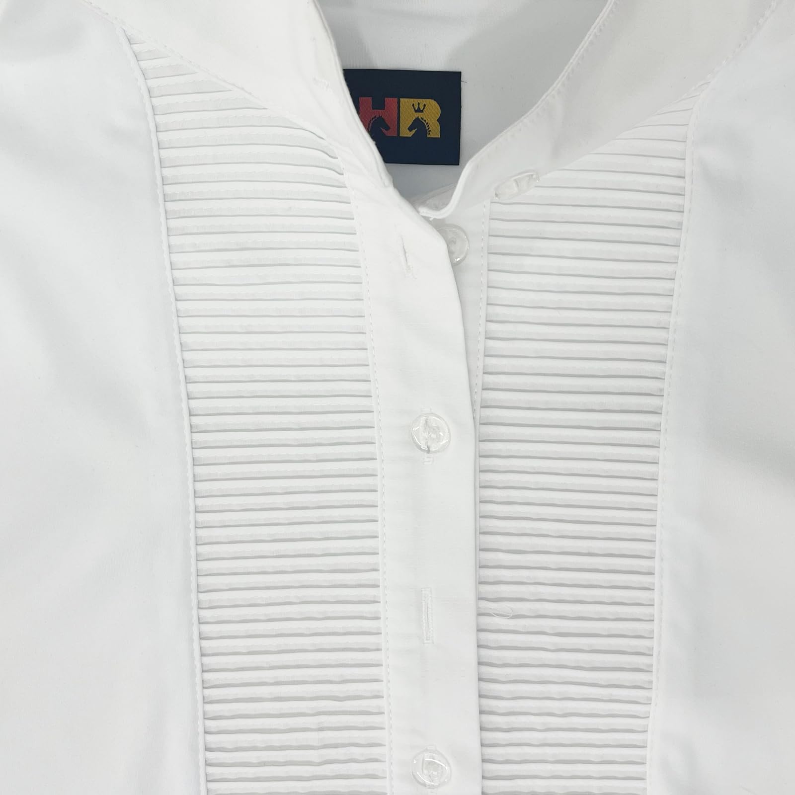 HR Farm Women Soft Show Shirt Long Sleeve Riding Shirt (White, Large, l)