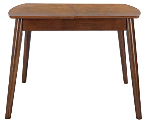 SAFAVIEH Home Collection Varda Walnut Manual Extension Dining Room Table