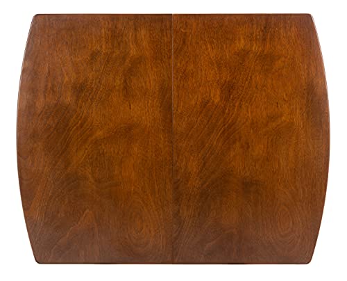 SAFAVIEH Home Collection Varda Walnut Manual Extension Dining Room Table