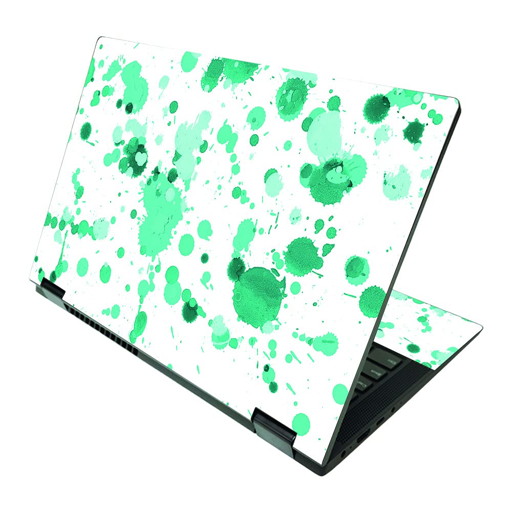 MightySkins Skin Compatible with Lenovo IdeaPad Flex 5 2-in-1 15" (2021) - Teal Splatter | Protective, Durable, and Unique Vinyl Decal wrap Cover | Easy to Apply and Change Style | Made in The USA