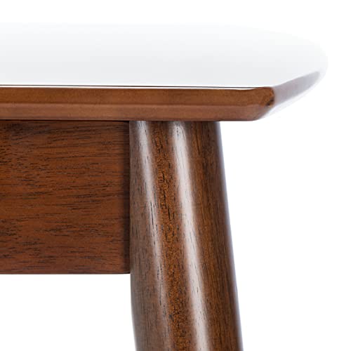 SAFAVIEH Home Collection Varda Walnut Manual Extension Dining Room Table