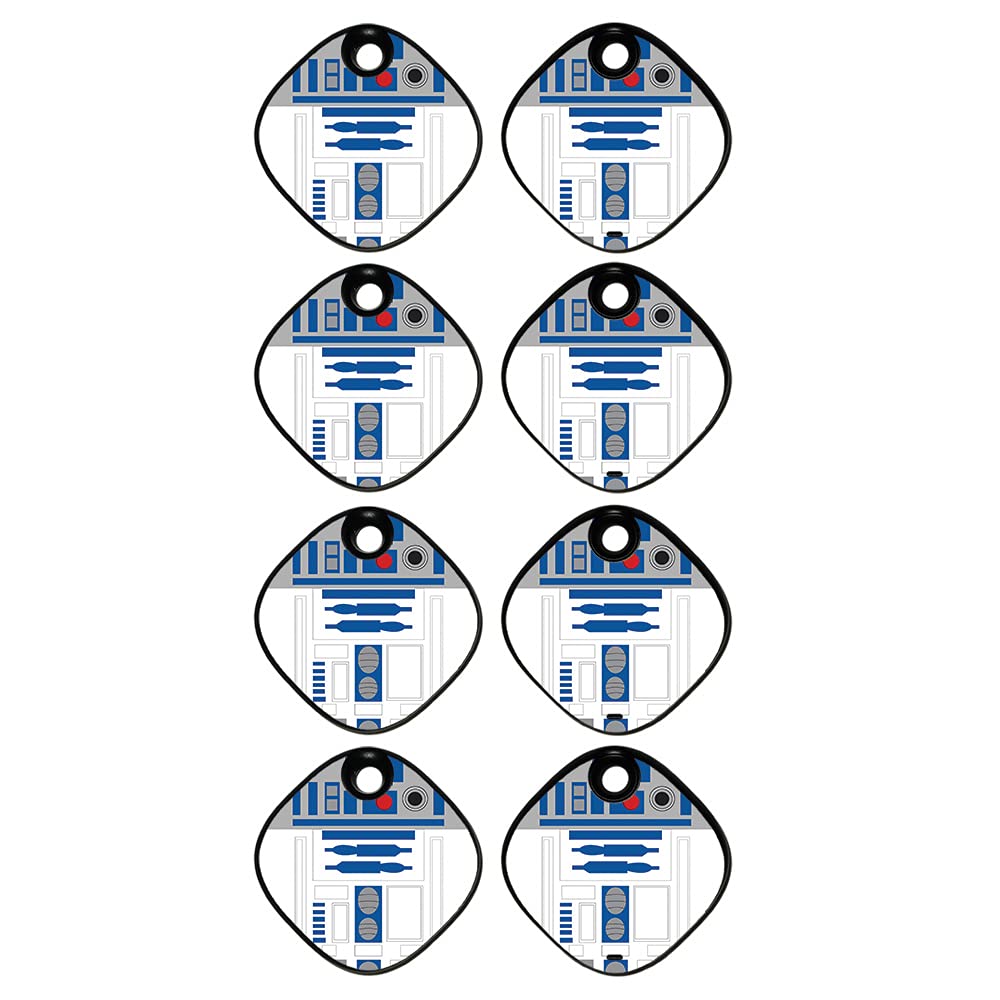 MightySkins Skin Compatible with Samsung Galaxy SmartTag (4 Pack) - Cyber Bot | Protective, Durable, and Unique Vinyl Decal wrap Cover | Easy to Apply, Remove, and Change Styles | Made in The USA