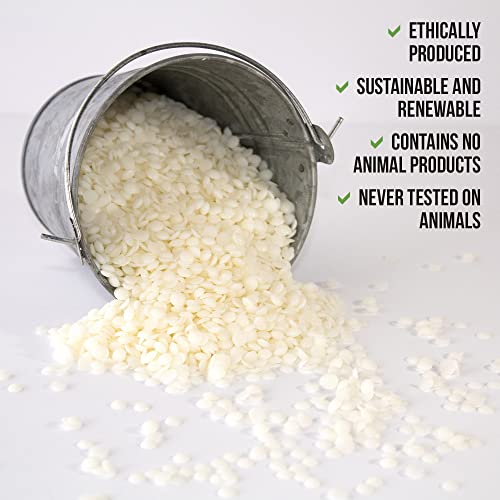 American Soy Organics- 10 lb of Freedom Soy Wax Beads for Candle Making β Microwavable Soy Wax Beads β Premium Soy Candle Making Supplies