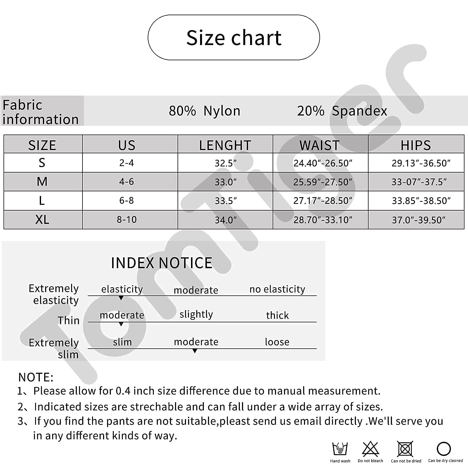 TomTiger Yoga Pants for Women 25''- High Waist Workout Leggings Tummy Control Butt Lifting Booty Tights 7/8 (Black,M)