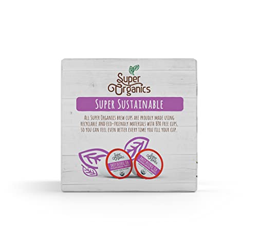 Super Organics Daily Defense Tea (Organic) with Superfoods and Probiotics (Keurig K-Cup Compatible) 10ct Single Serve Cups