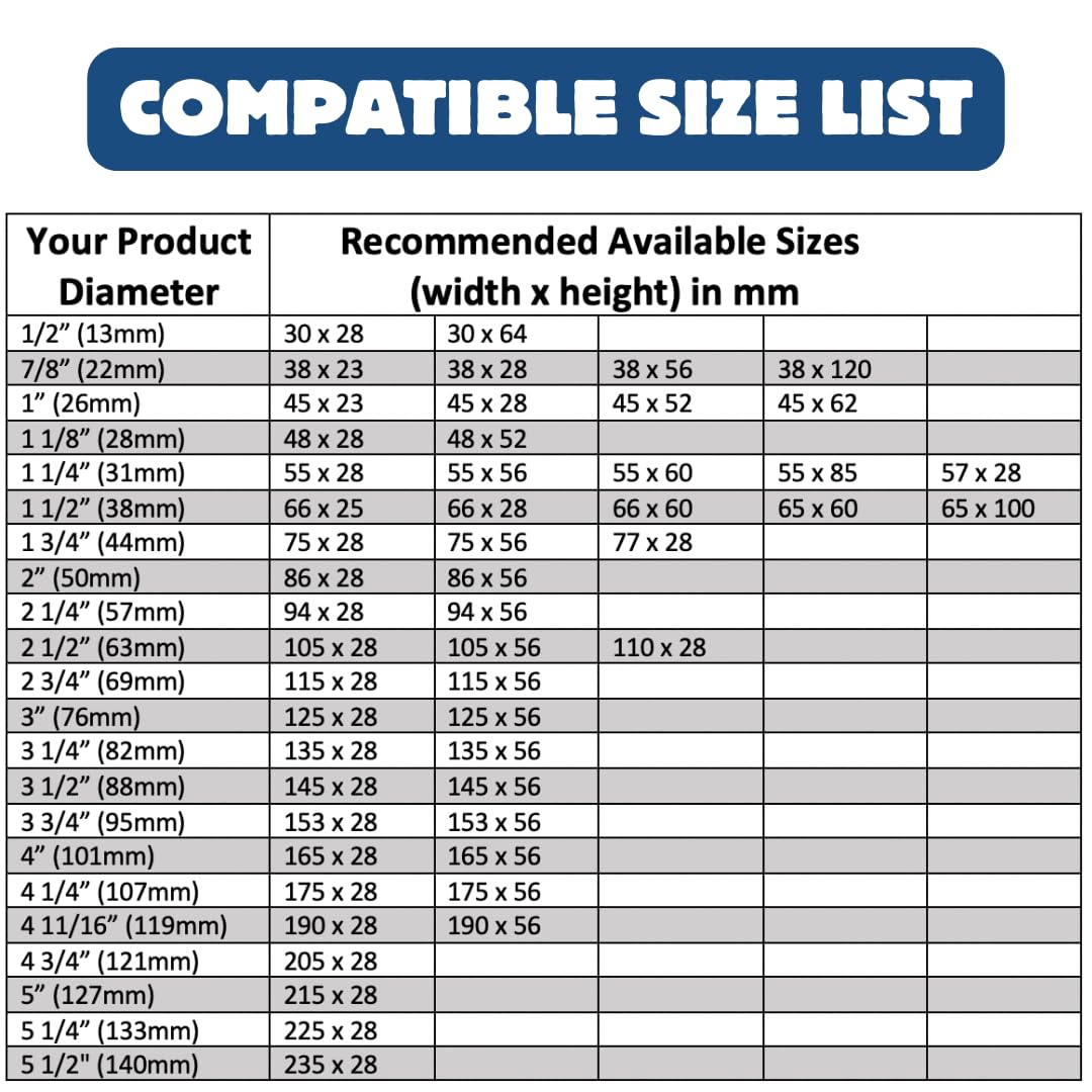 66 x 25 mm Clear Perforated Shrink Band for Growler Bottles, Pharmaceutical Bottles, Gallon Jugs, Honey Bottles, and More. [Compatible Diameter Range: 1 1/4” – 1 1/2"] - Bundle of 50
