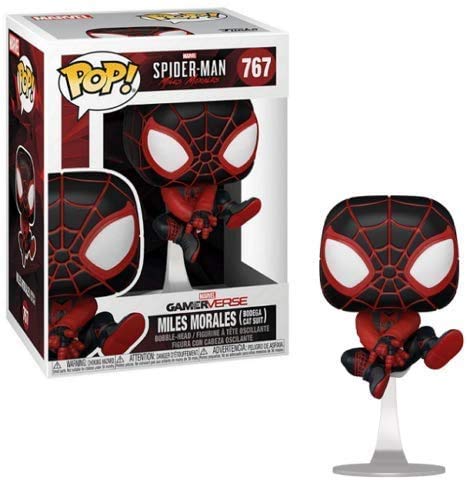 Spider-Man Miles Morales Bodega Cat Suit Pop # 767 Marvel Gamerverse Vinyl Figure (Bundled with EcoTek Protector to Protect Display Box)