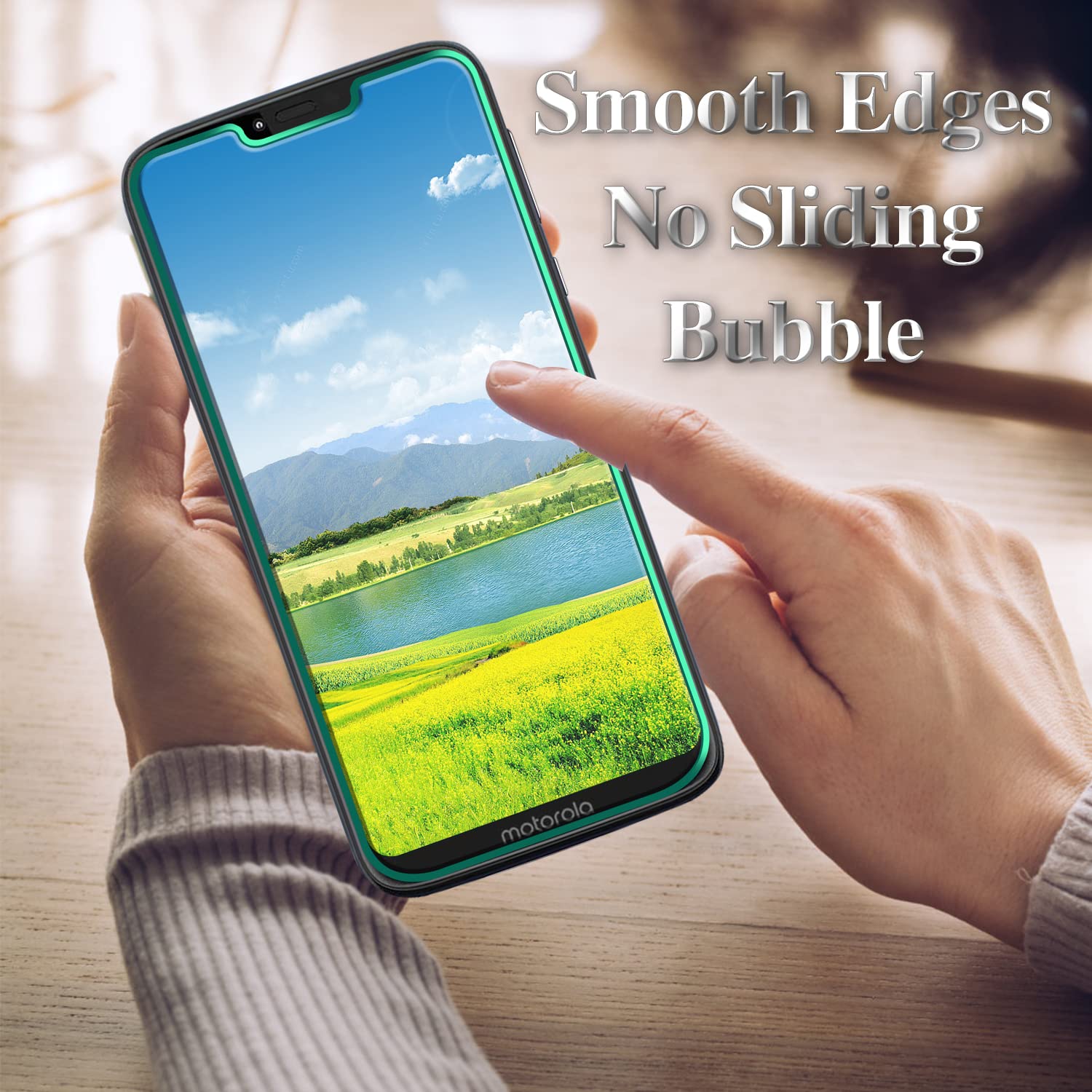 Kesuwe [3 Pack] Screen Protector for Motorola Moto G7 Power, G7 Optimo Maxx, G7 Supra Tempered Glass, 9H Hardness, Anti Scratch, No Bubble, Easy to install, Case Friendly
