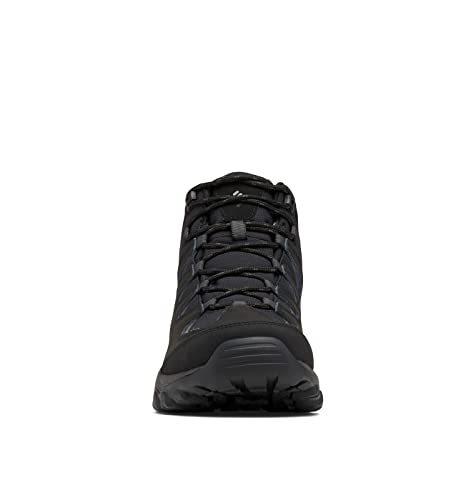 Columbia Men's Buxton Peak Mid II Hiking Shoe, Black/Shark, 13 Wide