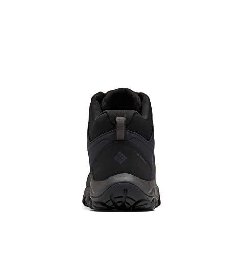 Columbia Men's Buxton Peak Mid II Hiking Shoe, Black/Shark, 13 Wide