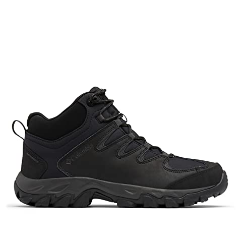 Columbia Men's Buxton Peak Mid II Hiking Shoe, Black/Shark, 13 Wide