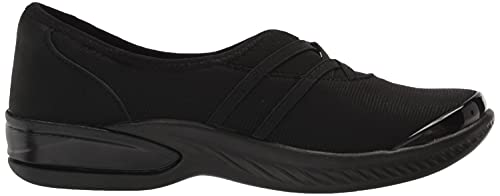 BZees Womens Niche II Ballet Flat Black Metallic 6 M