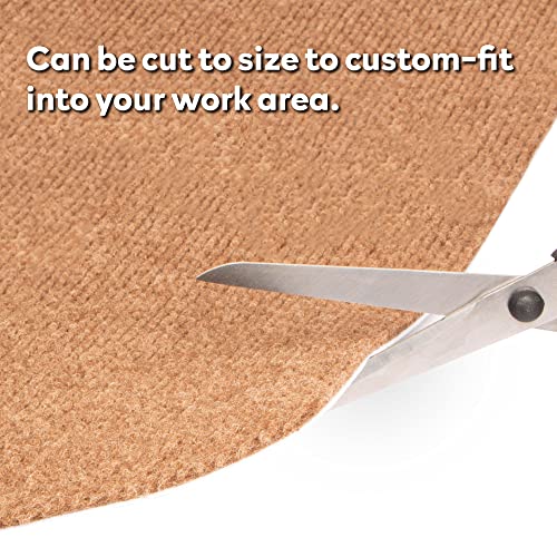 XFasten Chair Mat Office Protector for Hardwood Floors, Brown 56βx36β, 1/6β Thick Premium Low Pile Floor Protector Mat Desk Rug | Wood and Tile Protection Mat for Office Home Rolling Chair Rug