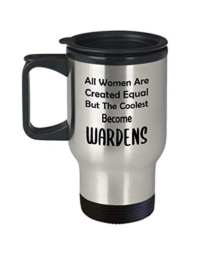 Gifts for Female Warden Travel Mug Insulated Coffee Tumbler - Prison Warden Corrections Jail Administrator Admin Security Officer Correctional Guard Funny Cute Gag Appreciation Idea - Women Coolest