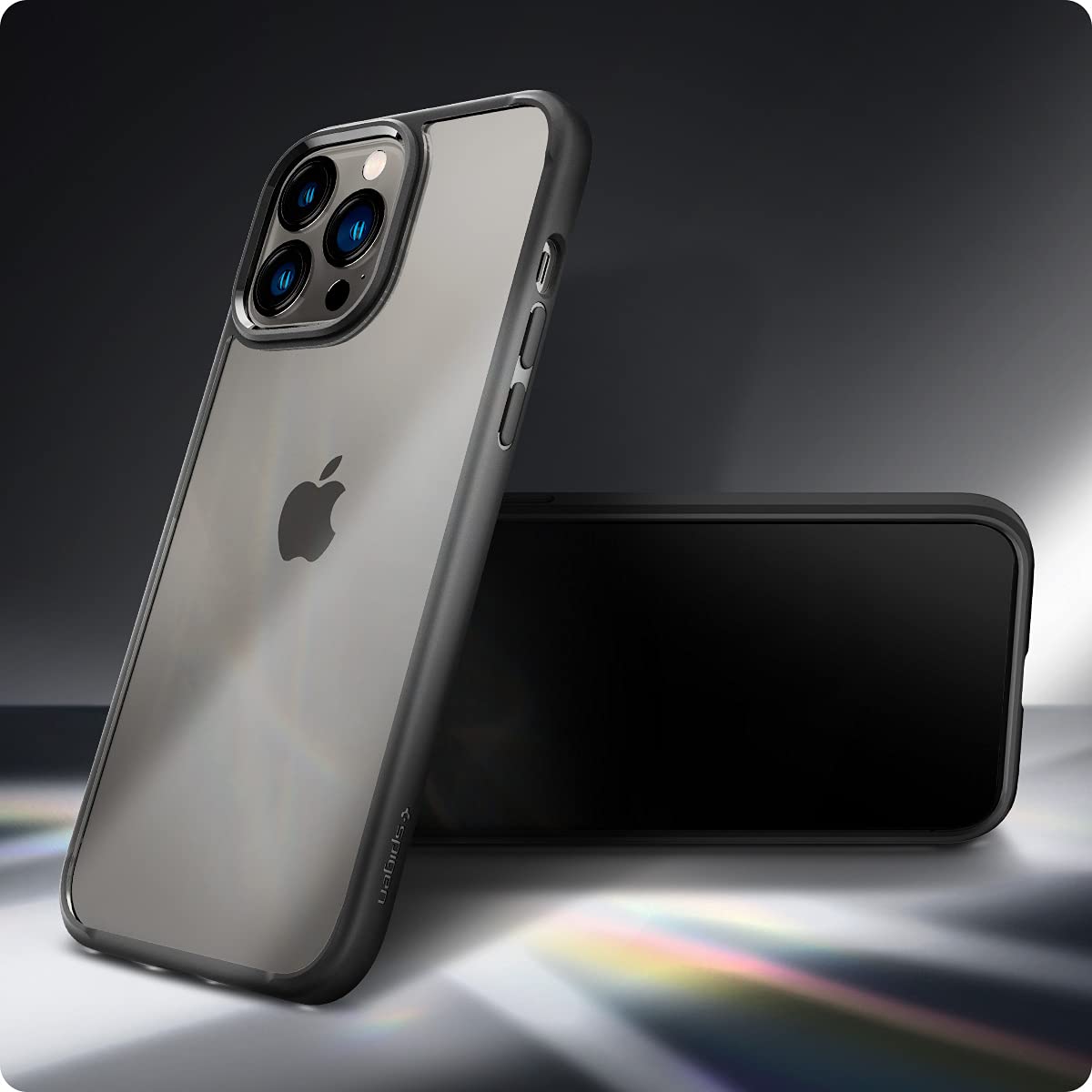 Spigen Ultra Hybrid Designed for iPhone 13 Pro Max Case (2021) - Matte Black