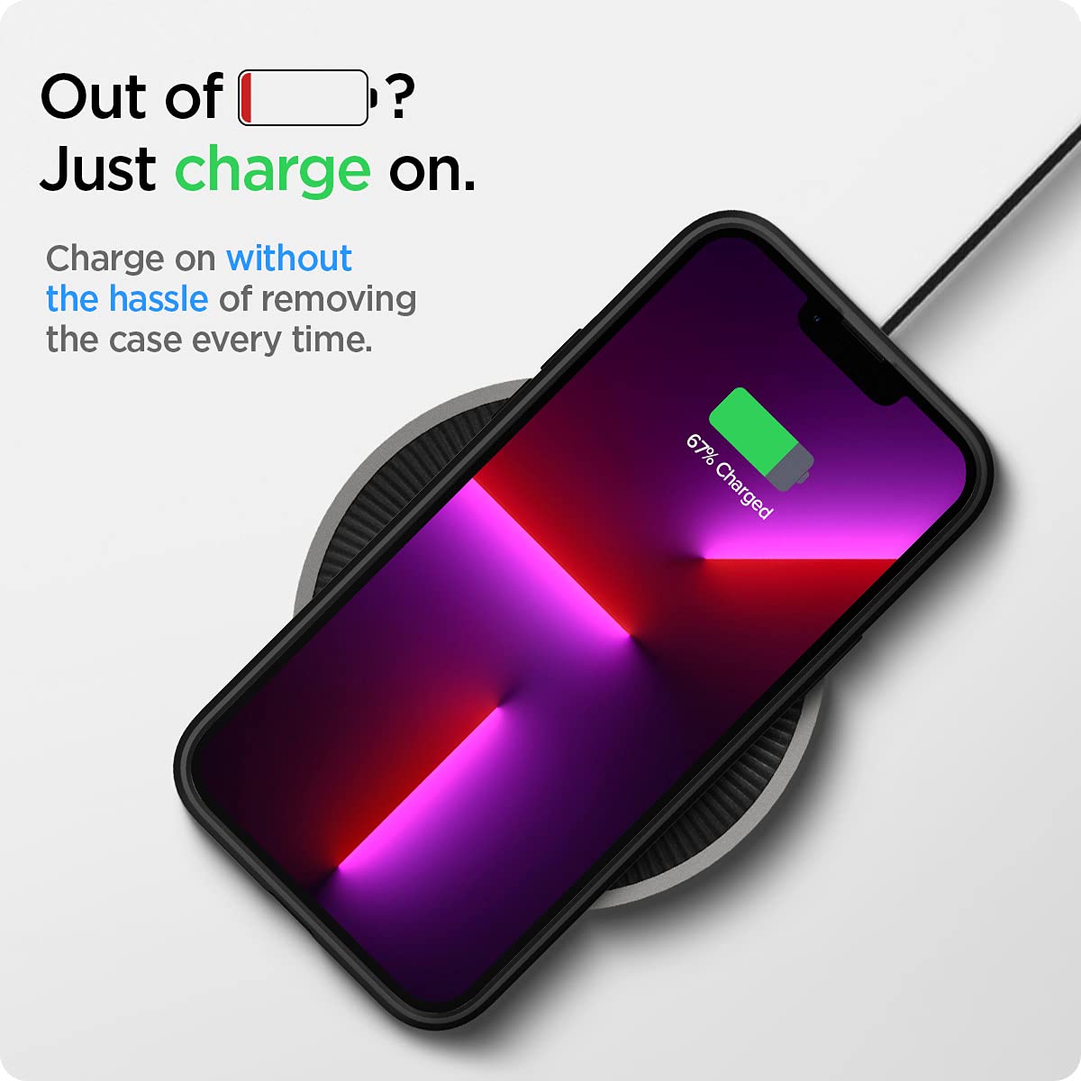 Spigen Ultra Hybrid Designed for iPhone 13 Pro Max Case (2021) - Matte Black