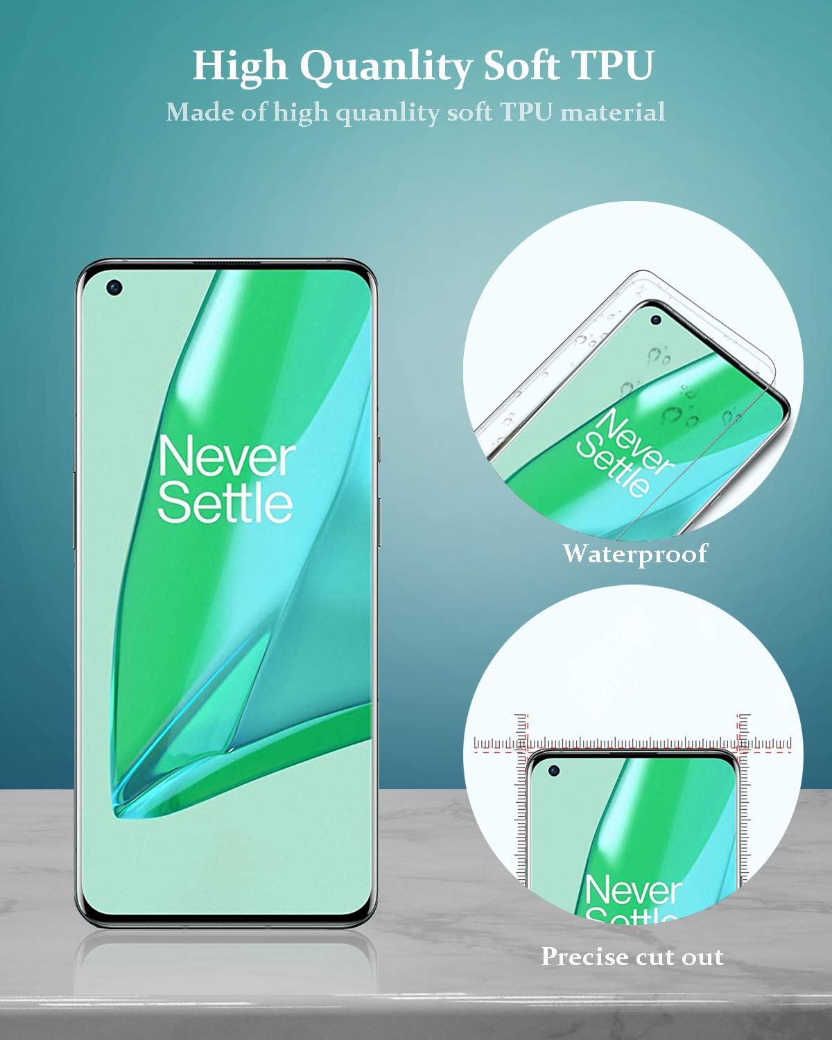 Tamoria [3+3 Pack Compatible for OnePlus 9 Pro Soft TPU Screen Protector + 3D Tempered Glass Camera Lens Protector, Screen Cover with Installation Kit Fingerprint Unlocked Accessories