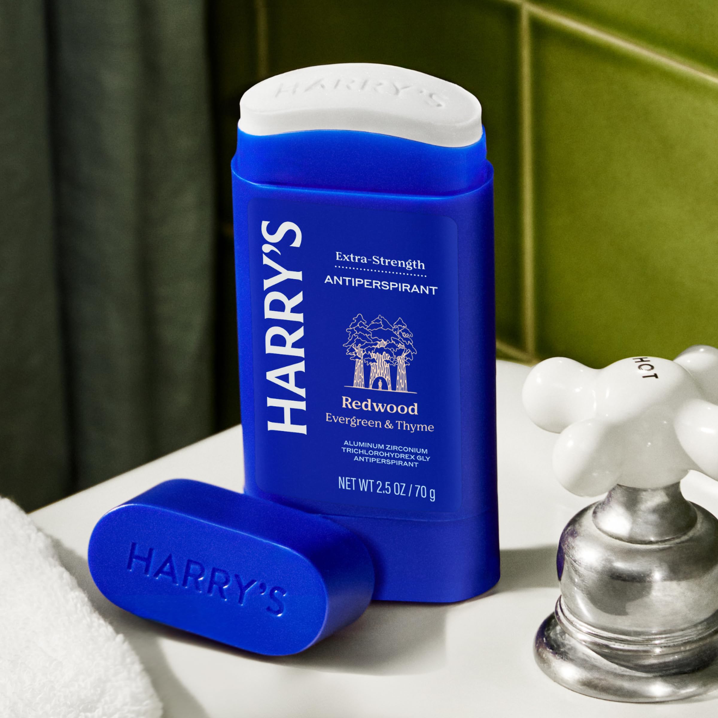 Harry's Extra-Strength Antiperspirant Deodorant, Sweat & Odor Control Antiperspirant for Men, Redwood, 2.5 oz Pack of 3