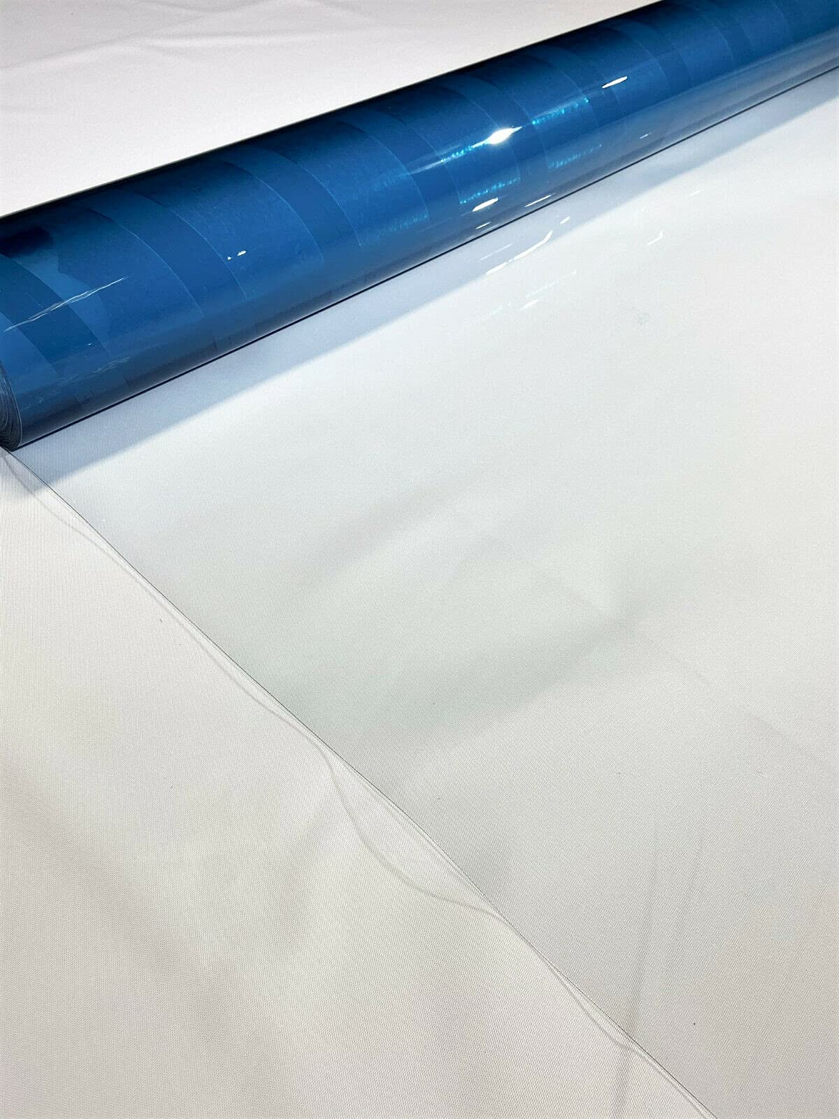 USA Fabric Store Clear Vinyl 30 Gauge Isinglass Double Polished Marine Boat by The Foot 54 Wide