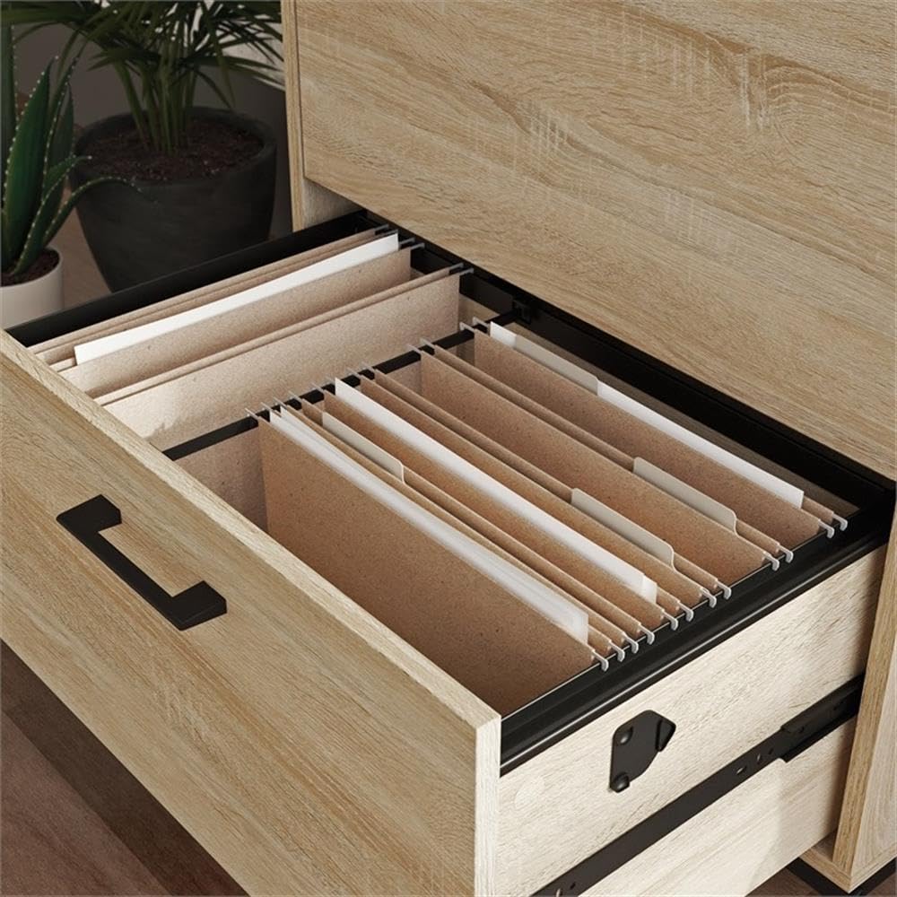 Sauder North Avenue Charter Oak 2-Drawer Lateral File Cabinet, Charter Oak Finish