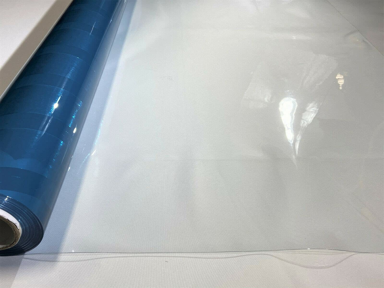 USA Fabric Store Clear Vinyl 30 Gauge Isinglass Double Polished Marine Boat by The Foot 54 Wide