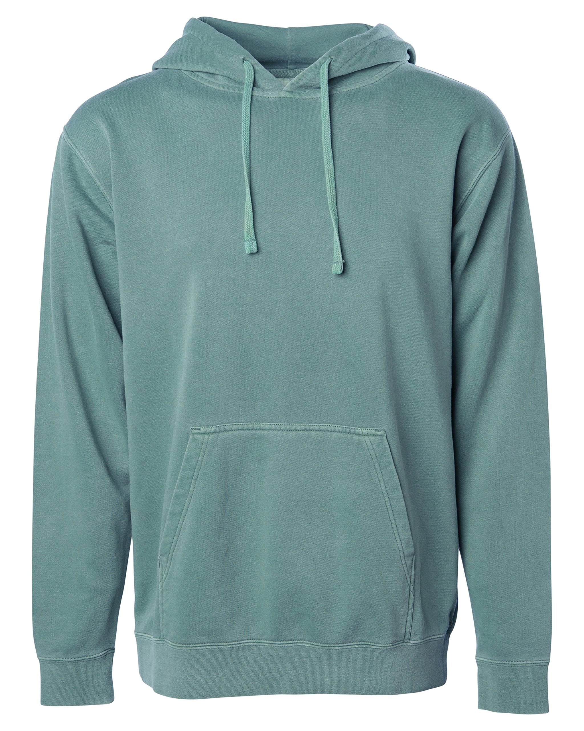 Global Blank Mens Hoodie Pullover Sweatshirt for Men and Women Hoodies, Green, Medium