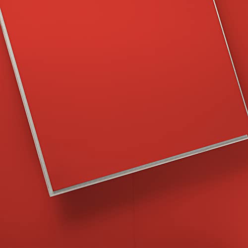 Lucida Surfaces Luxury Vinyl Flooring Tiles | Interlocking Flooring for DIY Installation | Solid Color-Look Planks | Pomegranate | MonoCore | 13 Sq. Feet