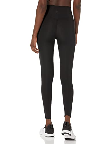 Sage Activewear Womens High Waisted 7/8 - Moisture Wicking Tummy Control Stretch Athletic Rise Yoga Pant Leggings, Deep Black, X-Small US