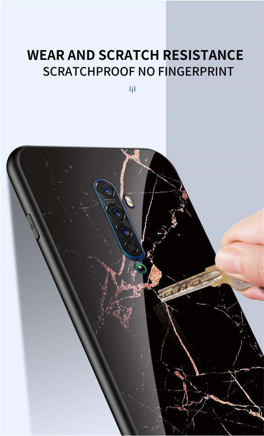 IVY Tempered Glass Marble Case for Oppo Reno2 Z Case - B