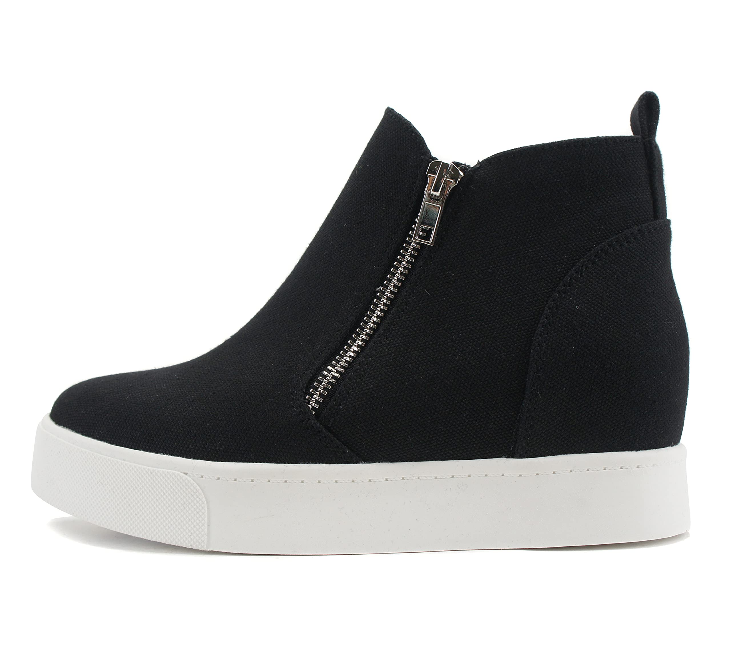 Soda Womens Taylor Nubuck Hight Top Slip On Fashion Sneakers