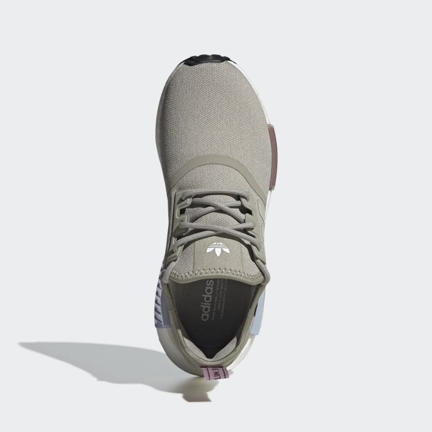 adidas Women's NMD_r1 Sneaker, Feather Grey/Feather Grey/Violet Tone, 6.5