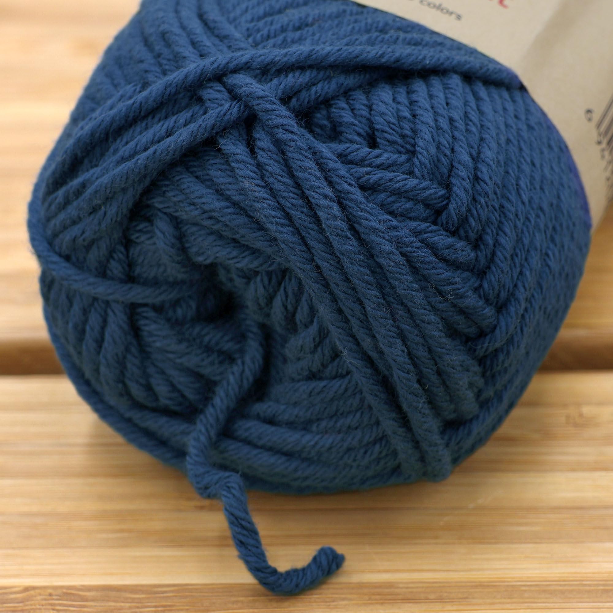 JubileeYarn Dainty Light Yarn - Worsted Weight Cotton - 100g/Skein - 4029 Navy - 2 Skeins