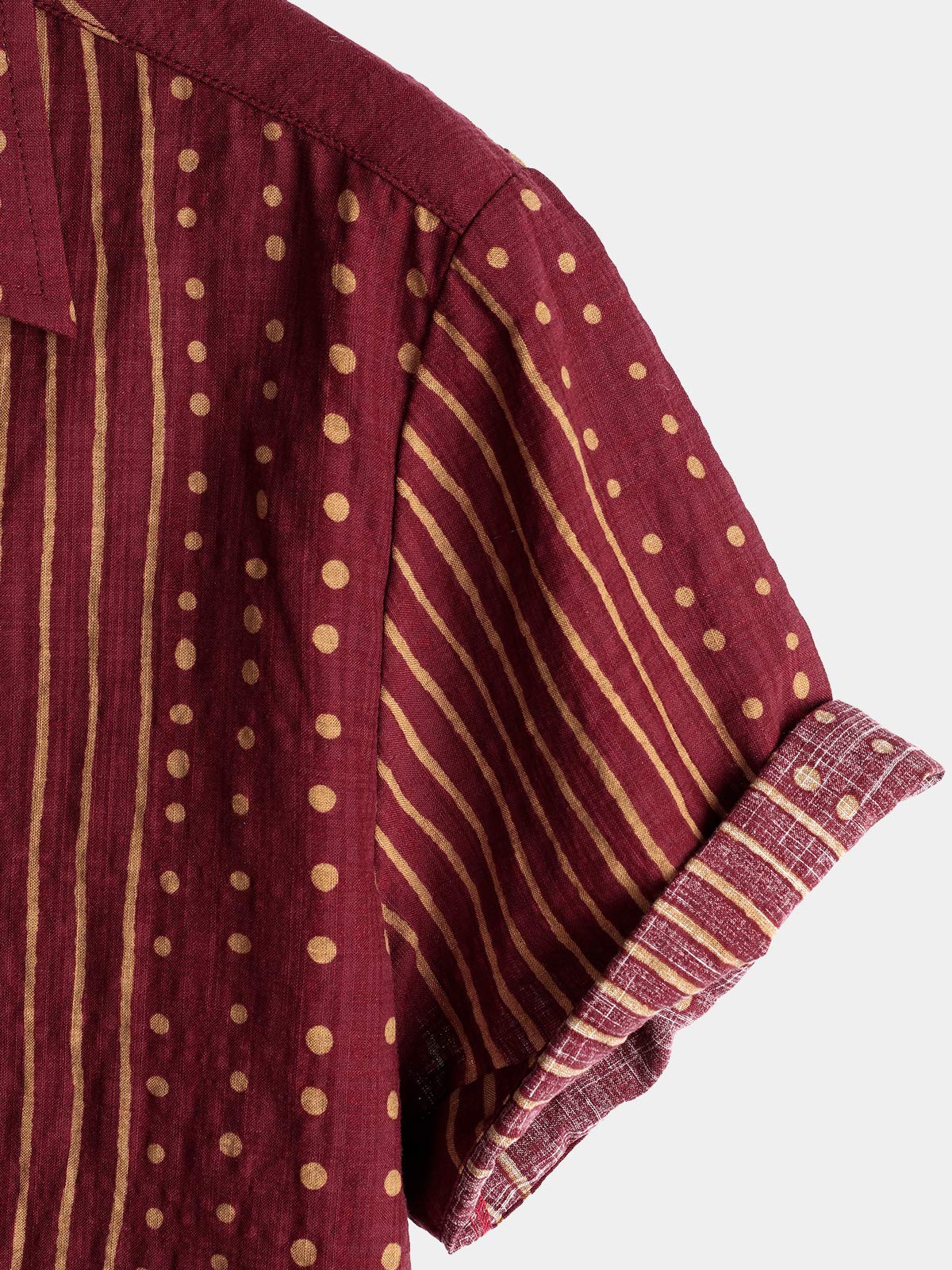 VATPAVE Mens Casual Short Sleeve Button Down Shirts Regular Fit Hawaiian Summer Shirts X-Large WineRed