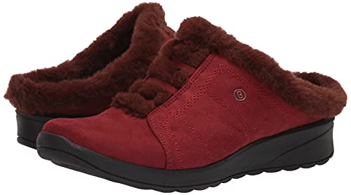 BZees Women's Golden Cozy Clog, Burnt Henna Microfiber, 8