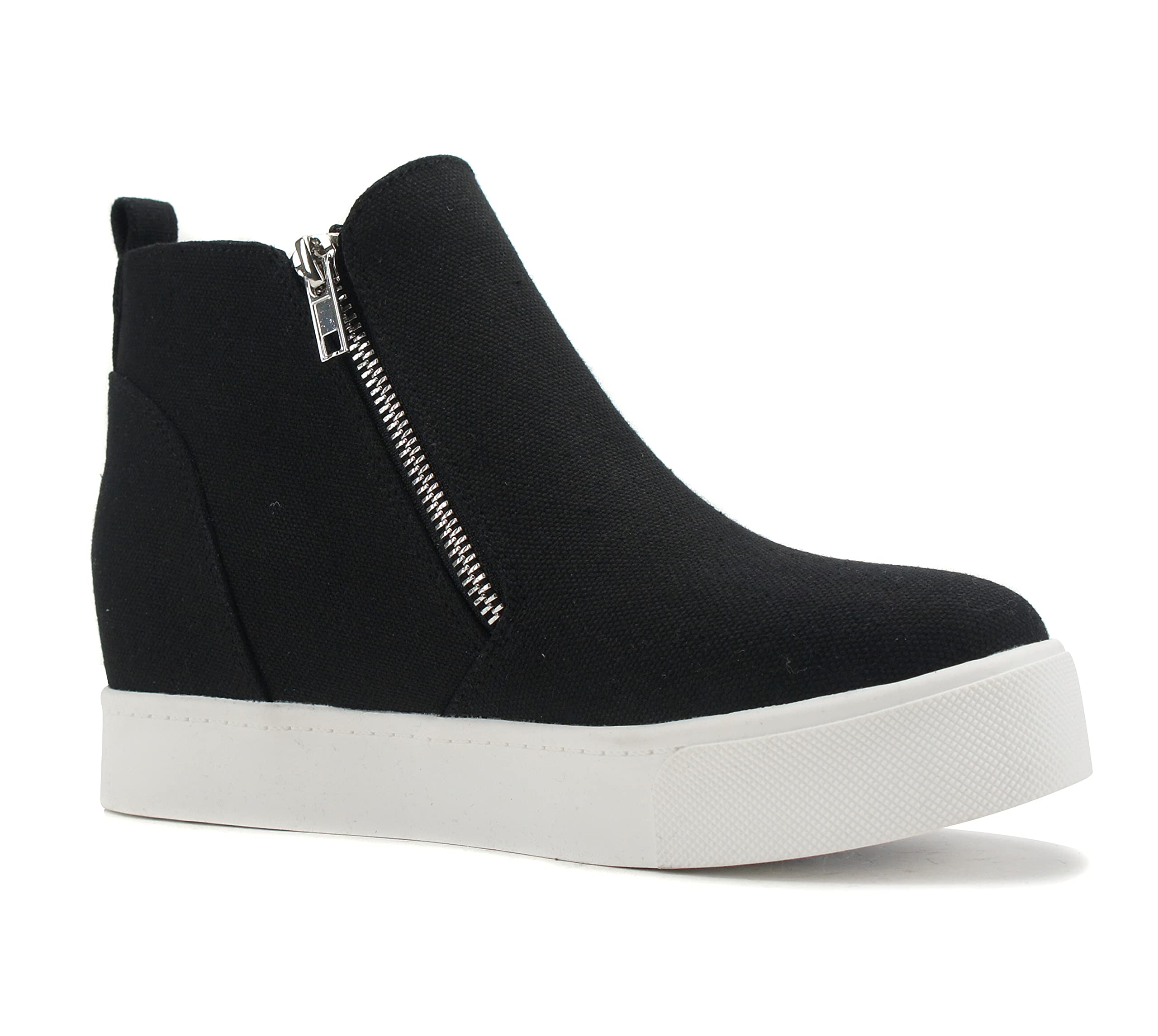 Soda Womens Taylor Nubuck Hight Top Slip On Fashion Sneakers
