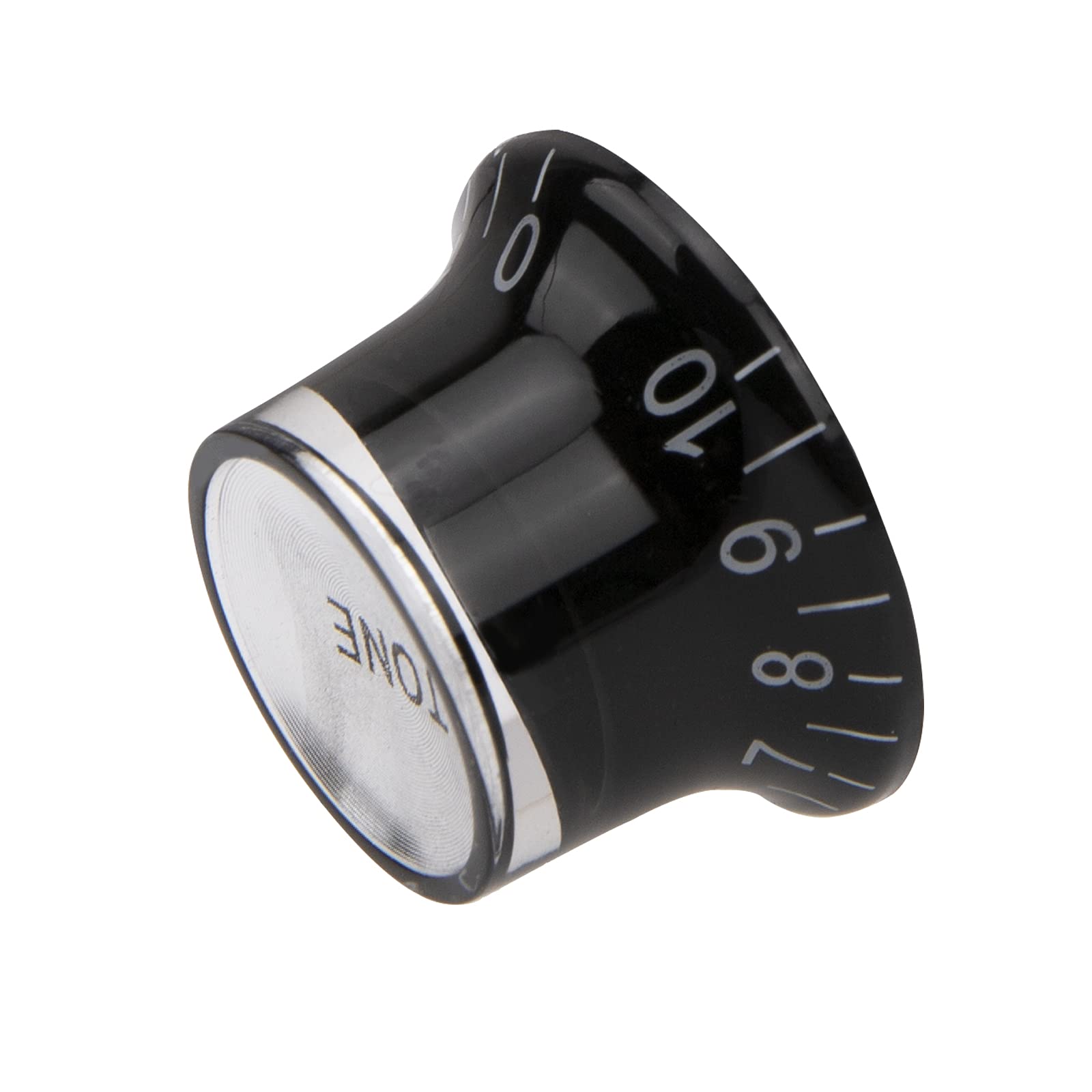 Yootones 6Pcs Speed Control Knobs Plastic Top Hat Style Knobs Compatible with Les Paul Electric Guitar Replacement (Black)