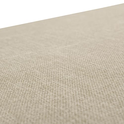 Pillow Perfect Tory Solid Indoor/Outdoor Wicker Patio Sofa/Swing Cushion Tufted, Weather and Fade Resistant, 18" x 48", Ivory