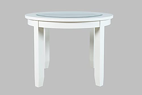 Jofran Inc. Urban Icon 42" Round Glass Inlay Dining Table