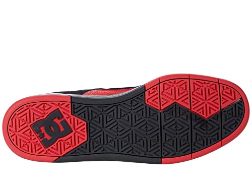 DC Mens Cure Casual High-Top Skate Shoes Sneakers Black/Black/Red 12 D - Medium