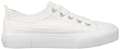 Blowfish Malibu Womens Clay Sneaker, White Smoked 16oz Canvas, 8.5 US